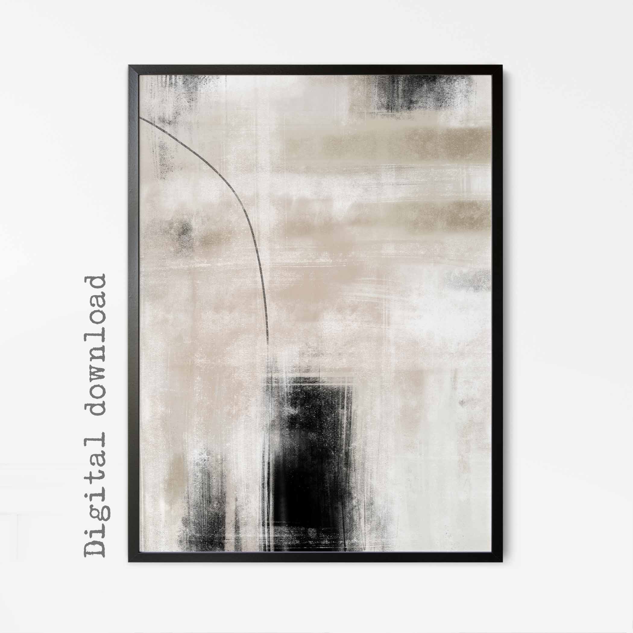 Modern Neutral Abstract Gallery Wall Art Set of 3 Nordic - Etsy