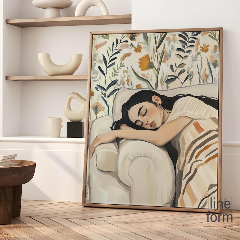 Woman Sleeping Art - Etsy