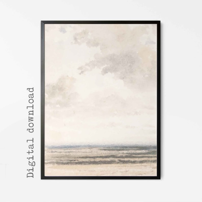 Neutral Landscape Abstract Set of 2 Prints Neutral Art Print - Etsy