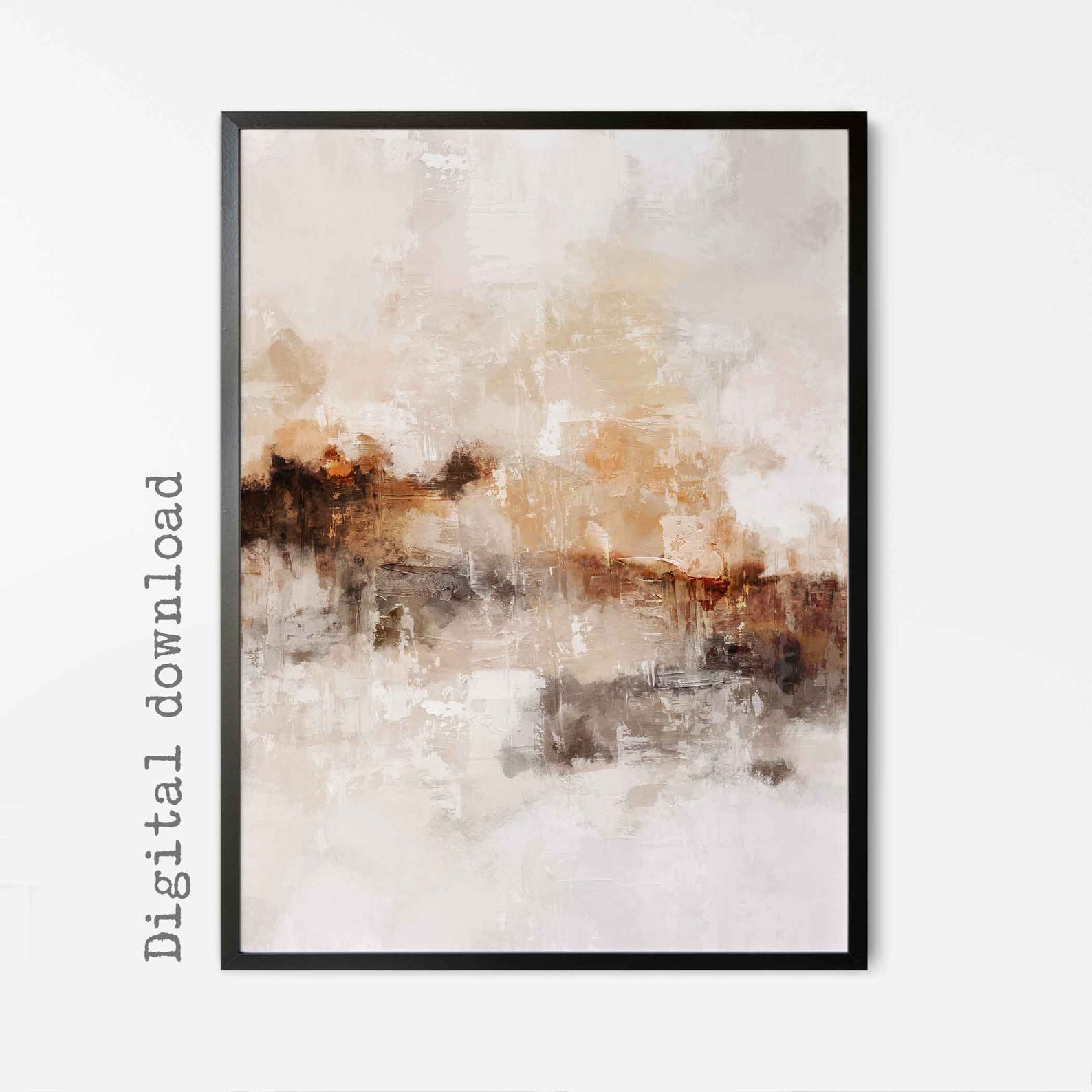 Modern Textured Abstract Set of 2 Prints, Neutral Art Print Set, 2 ...