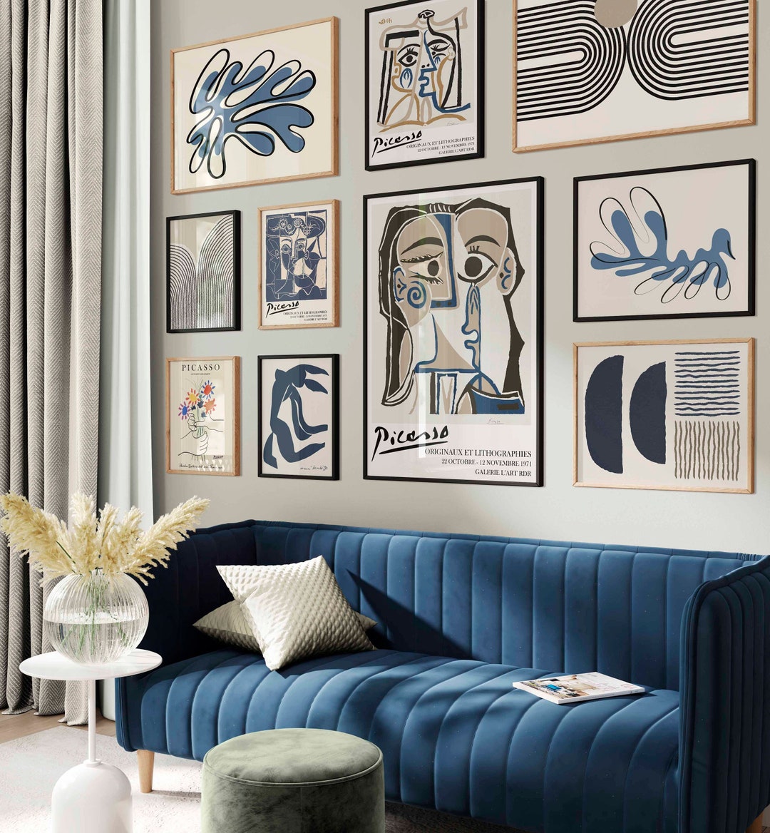 Mega Bundle Famous Posters Gallery Wall Art Set of 10 Posters Picasso ...