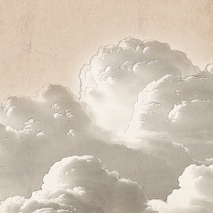 Abstract Cloud Print Set: Neutral Sky Wall Art (digital Download) - Etsy