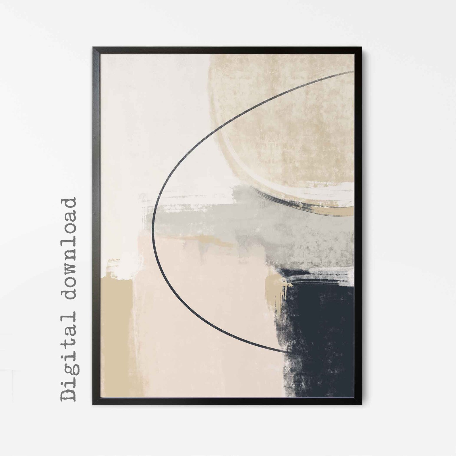 Modern Neutral Abstract Gallery Wall Art Set of 3 Nordic - Etsy