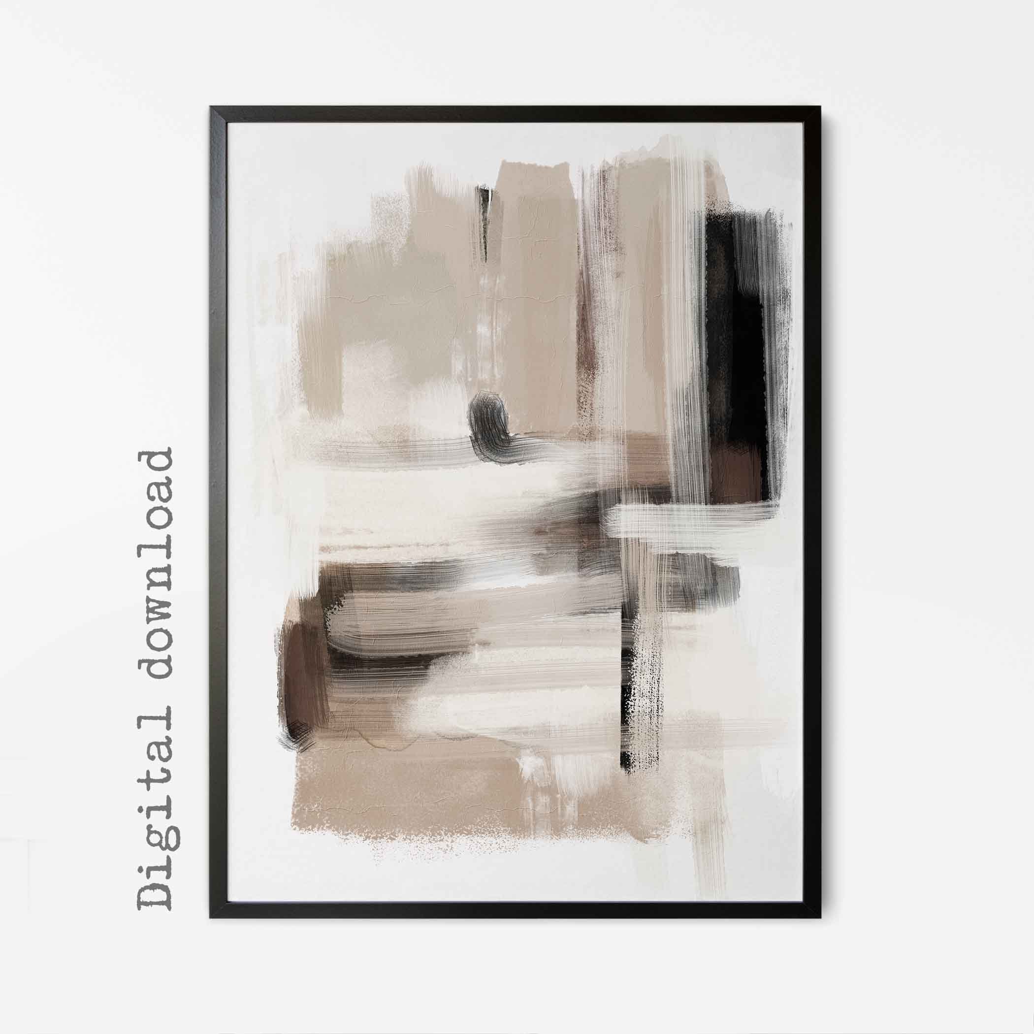 Neutral Modern Abstract Gallery Wall Art Set of 3 Abstract - Etsy