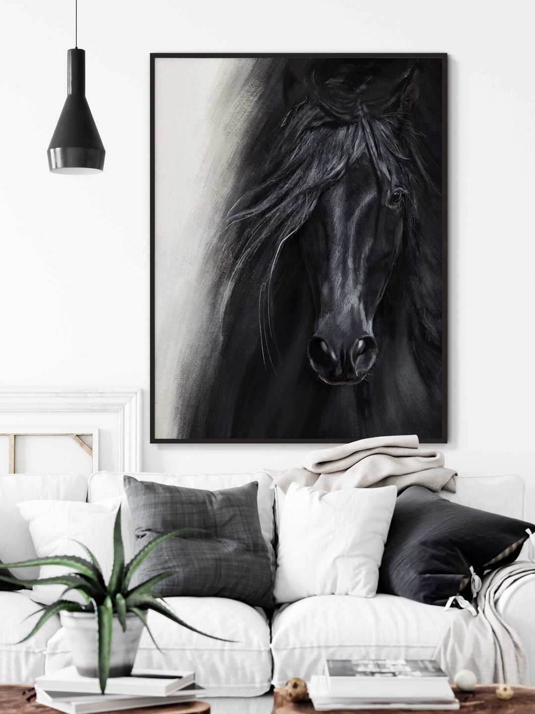 Black Horse Painting Horse Drawing Black Horse Art Print Black Horse black-horse-painting-horse-drawing-black-horse-art-print-black-horse