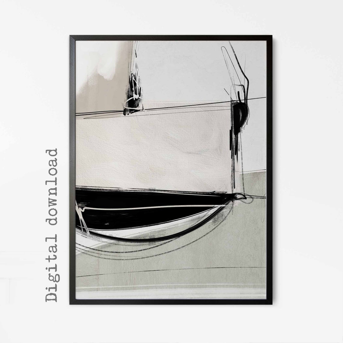 Neutral Simple Abstract Gallery Wall Art Set of 3 Neutral | Etsy