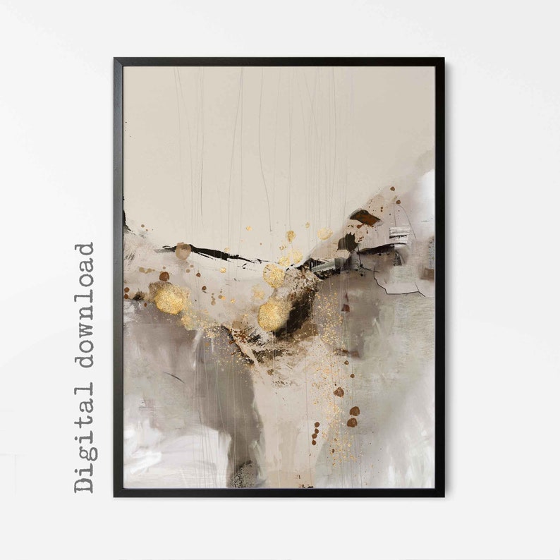 Beige Abstract Art Print Set Modern Neutral Abstract Gallery - Etsy