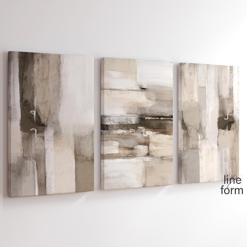 Neutral Abstract Art - Etsy