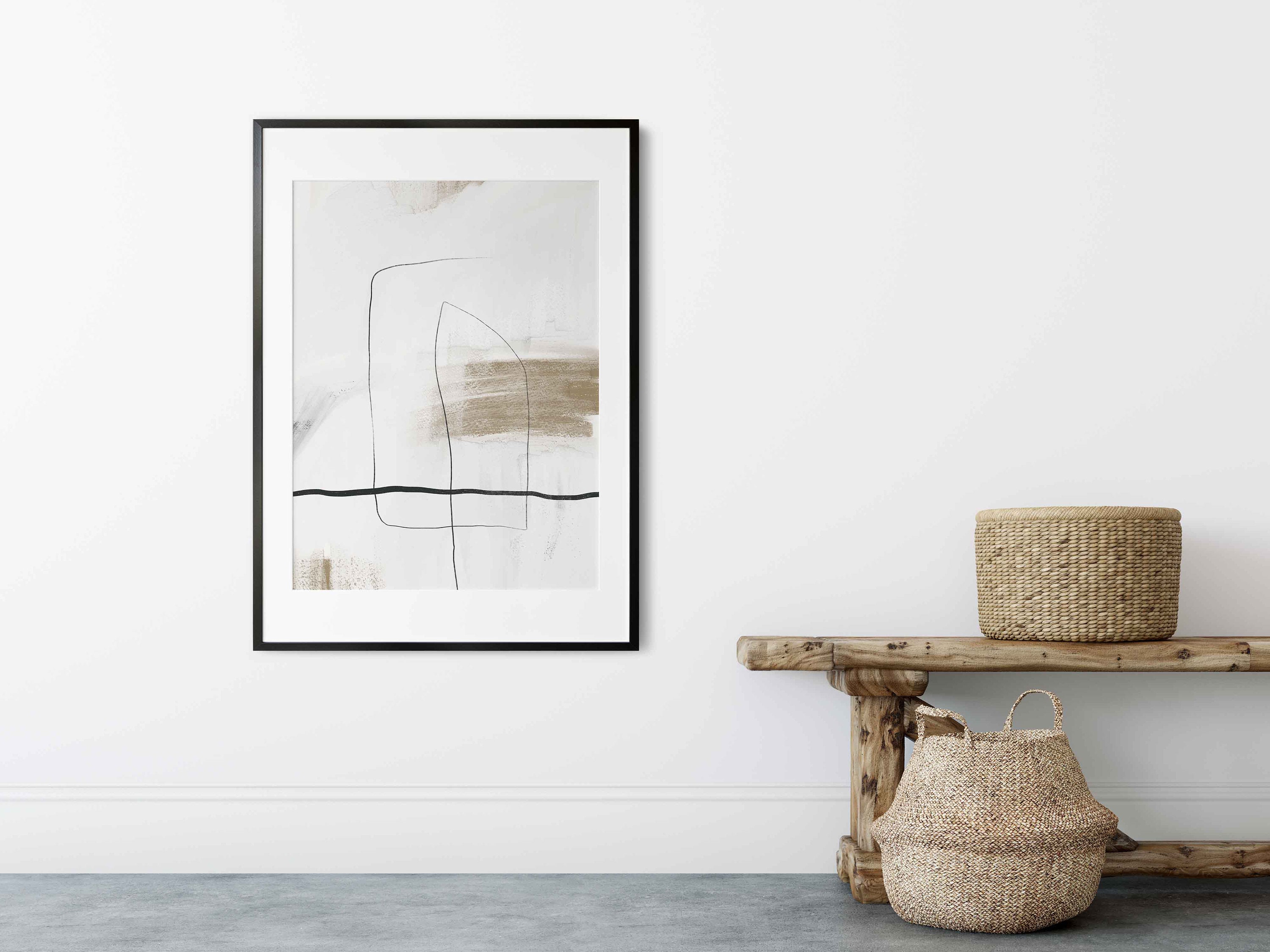Modern Simple Neutral Nordic Prints Simple Abstract Art - Etsy