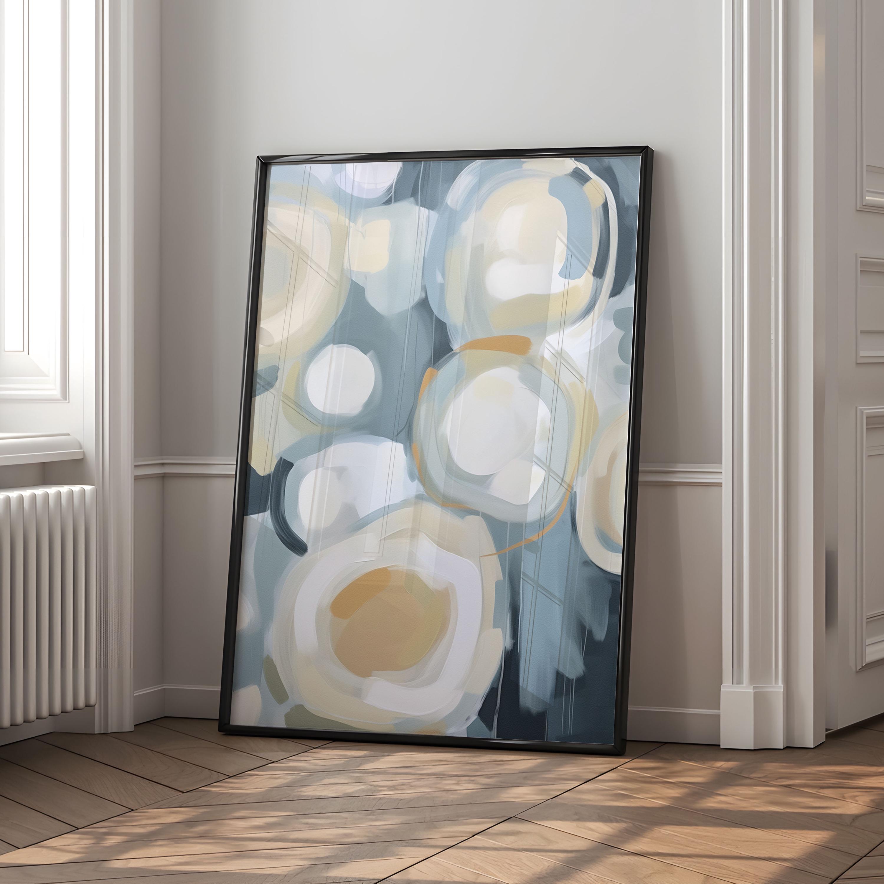 Light Blue Abstract Art Prints Set of 2: Modern Home Decor Set - Etsy