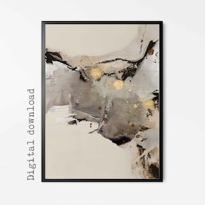 Beige Abstract Art Print Set Modern Neutral Abstract Gallery Wall Art ...