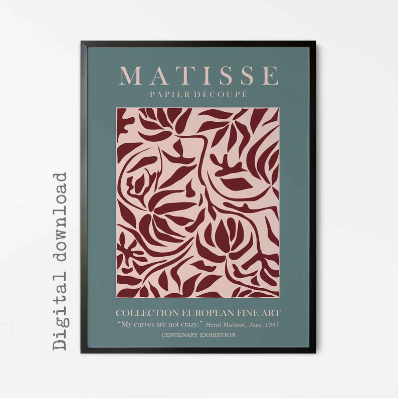 Minimalist Matisse Poster Abstract Modern Gallery Wall Art Set - Etsy