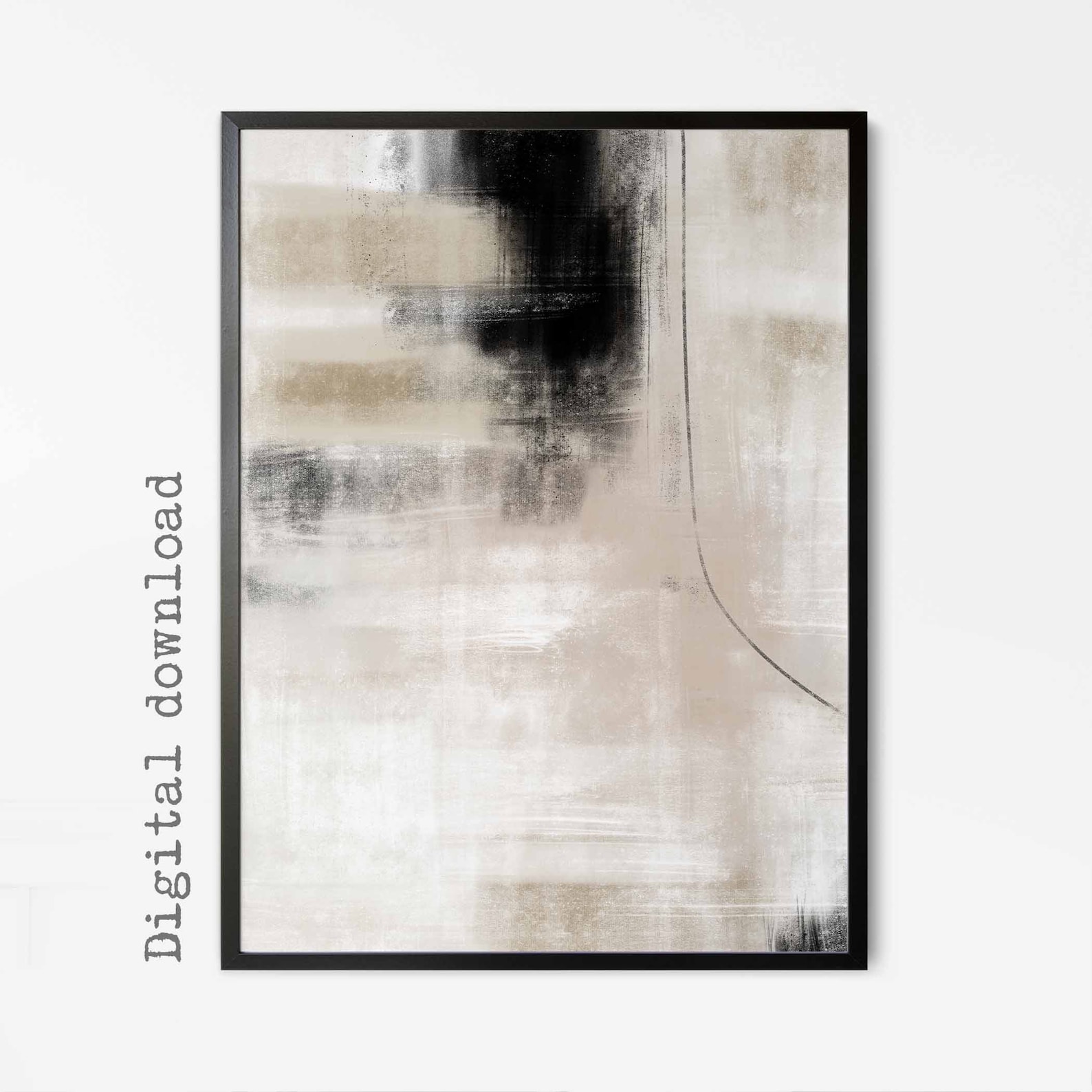 Modern Neutral Abstract Gallery Wall Art Set of 3 Nordic - Etsy