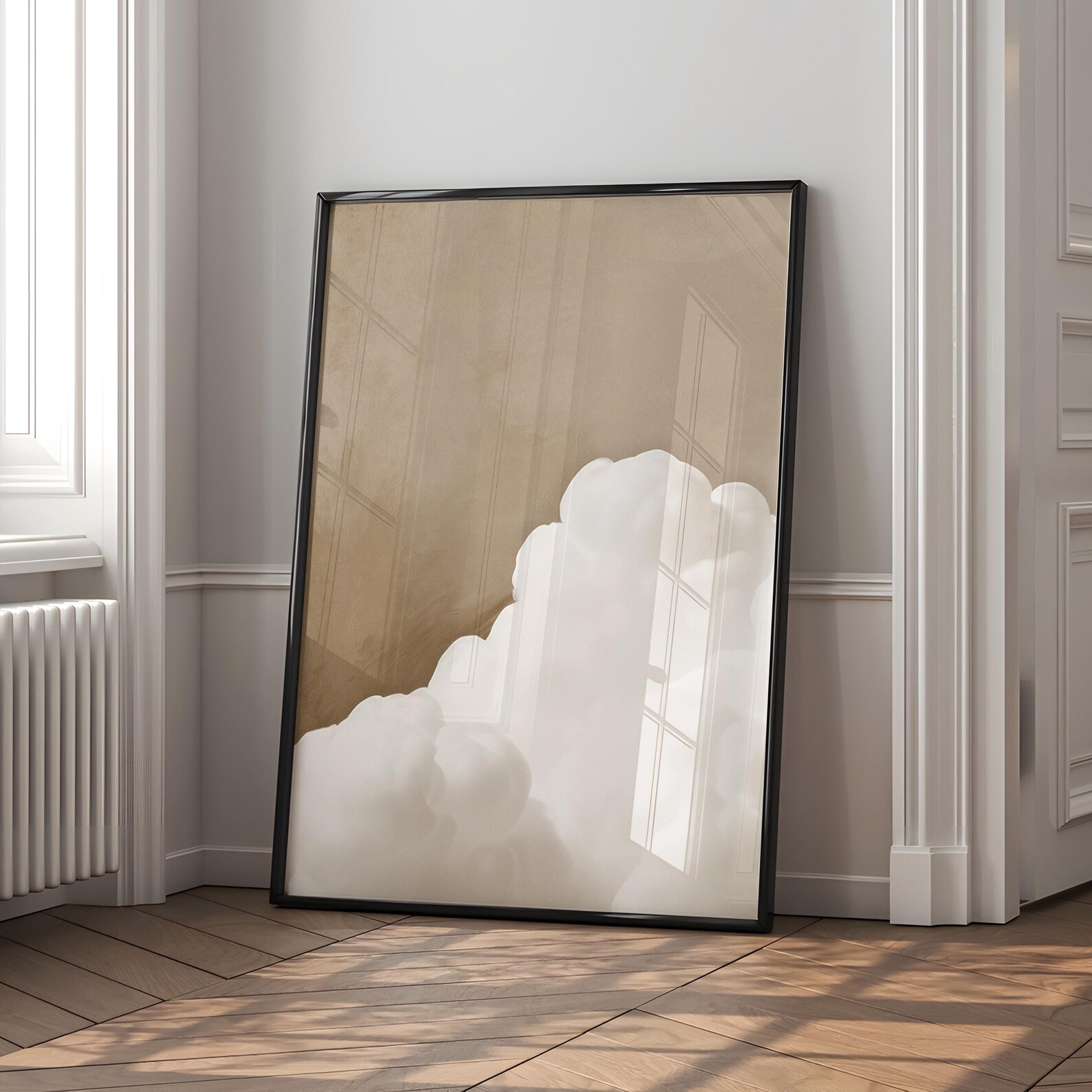 Neutral Cloud Print Set of 3: Beige Abstract Sky Wall Art - Etsy