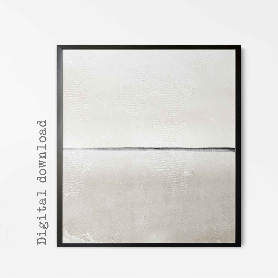 Neutral Square Minimal Textured Abstract Set of 2 Nordic - Etsy