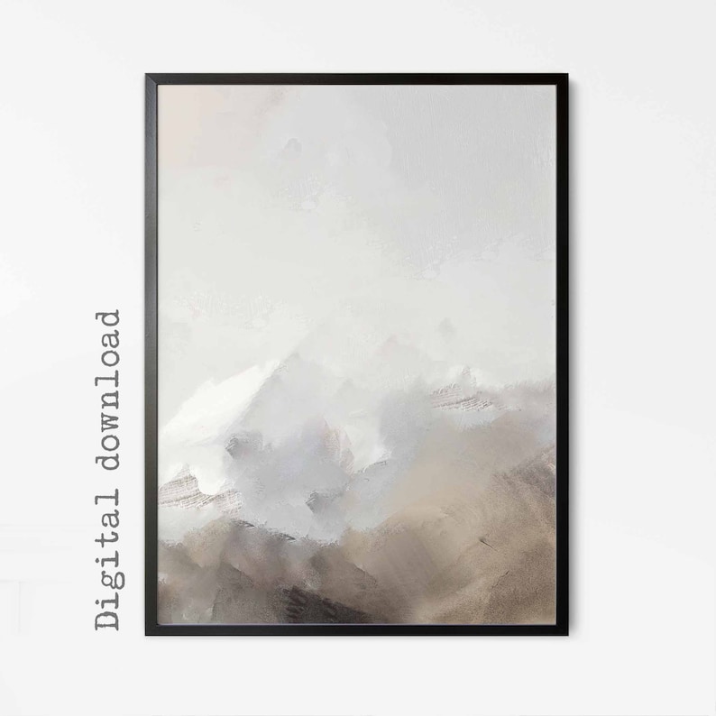 Neutral Earth Tones Landscape Painting Abstract Gallery Wall - Etsy