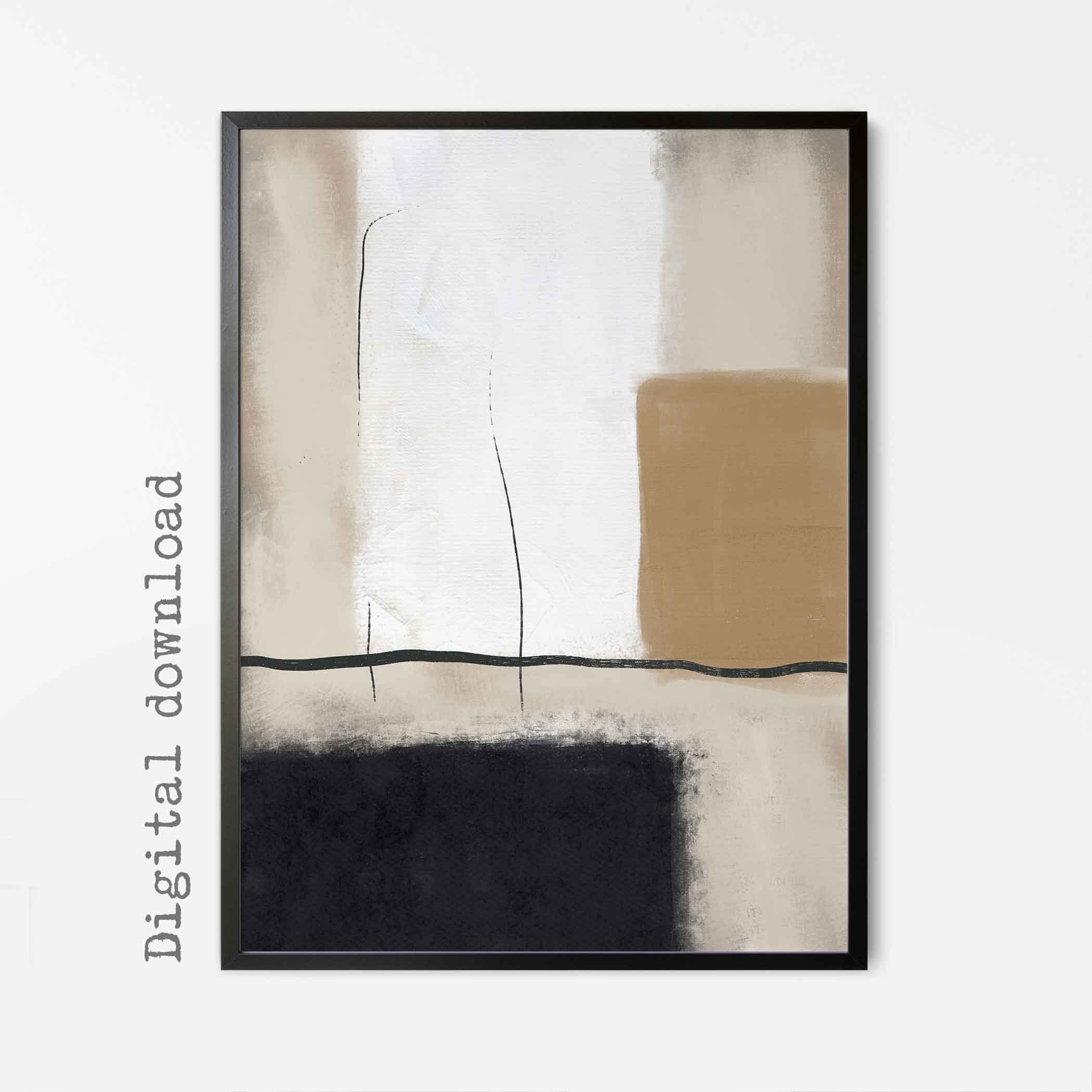 Simple Neutral Abstract Gallery Wall Art Set of 3 Abstract - Etsy