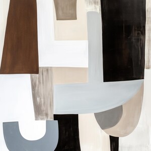 Neutral Abstract Painting Set of 3 Pieces Neutral Earth Colors Art ...