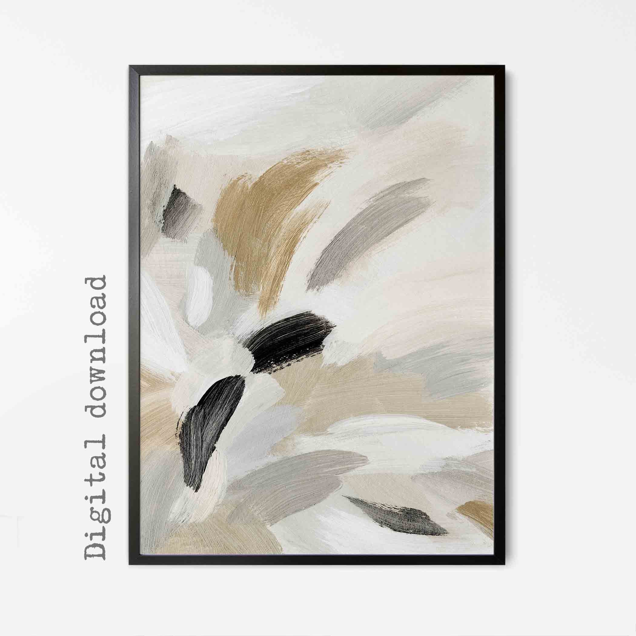 Modern Simple Neutral Beige Abstract Gallery Wall Art Set of 3 - Etsy