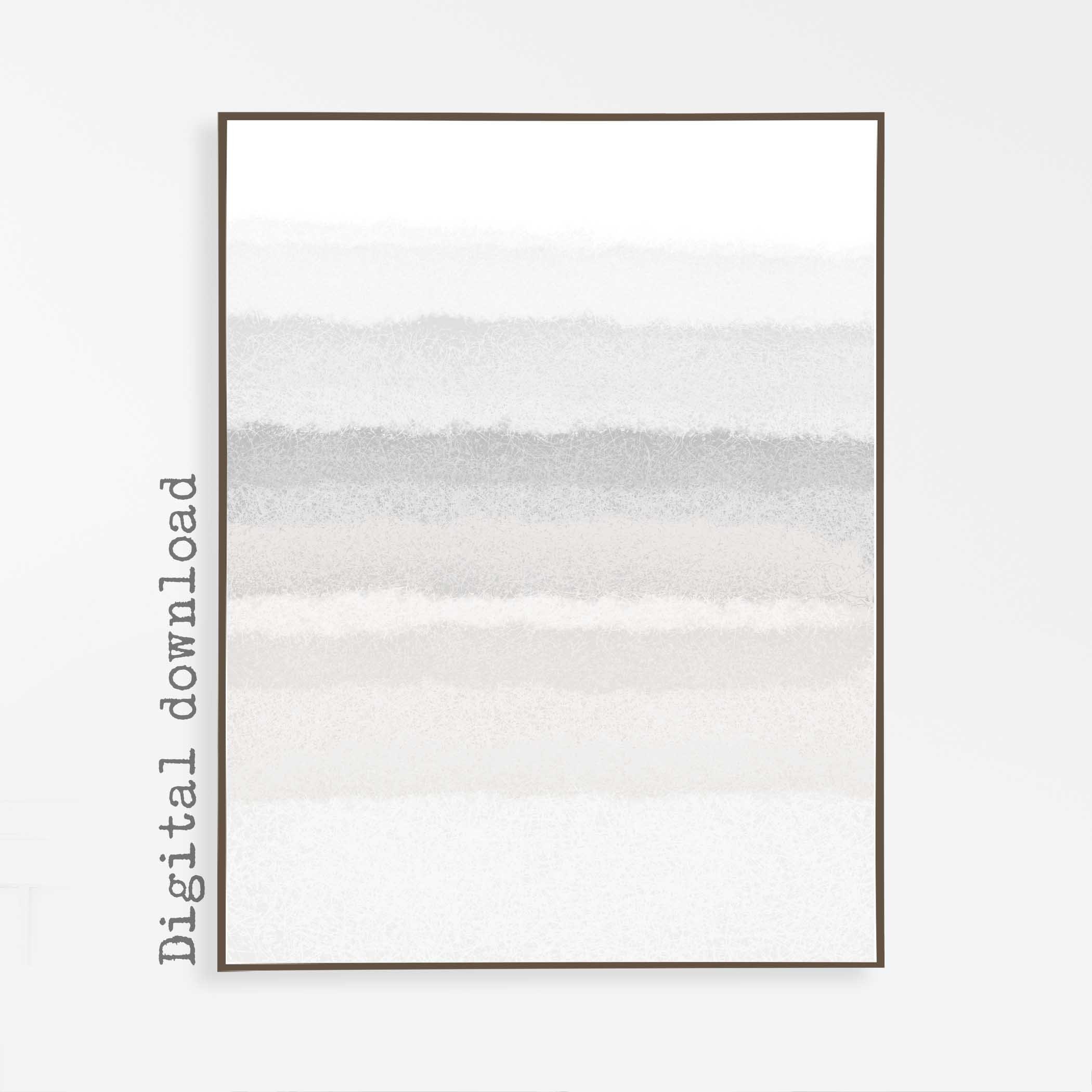 Watercolor Greige Gallery Wall Art Set of 2 Prints Neutral - Etsy