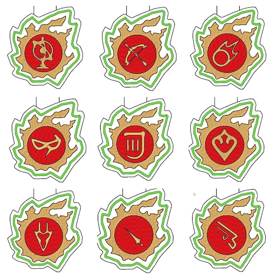 FFXIV Job Symbols Snap Tab Keychains Embroidery Files - Etsy