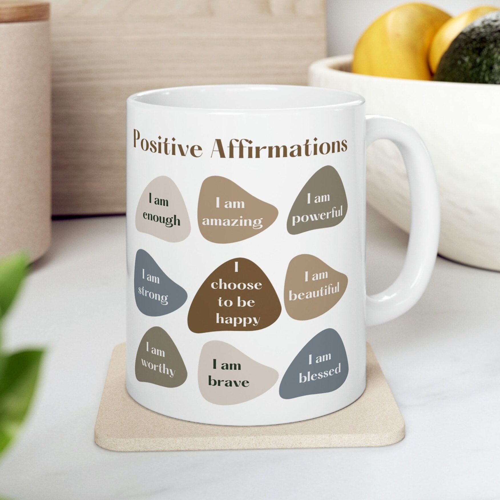 Positive Affirmations Mug, Daily Affirmations, Mental Health Gifts ...