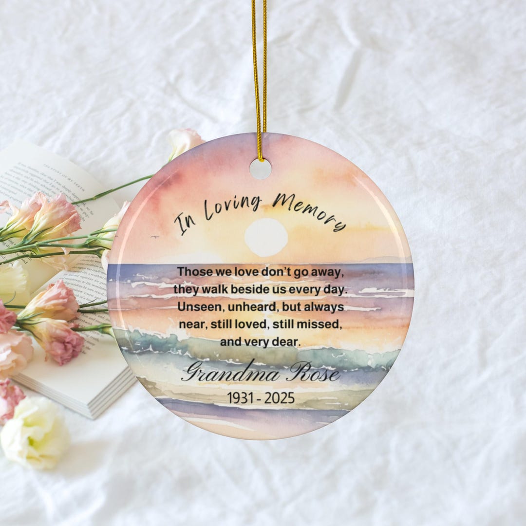 Personalized Memorial Ornament: in Loving Memory Keepsake - Etsy