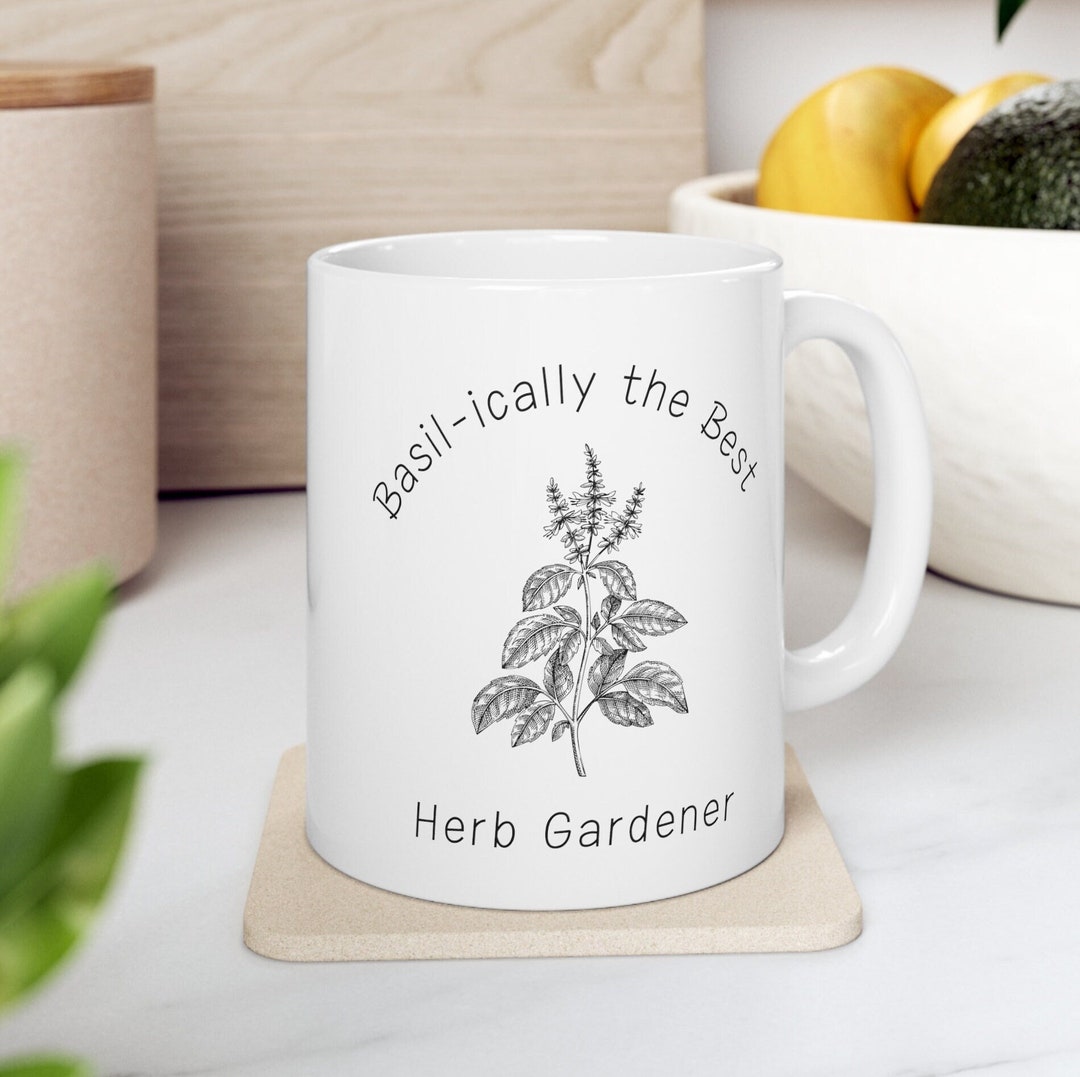 Herb Cup, Gardener Mug, Gardening Coffee Mug, Plant Lover Mug, Gift for ...