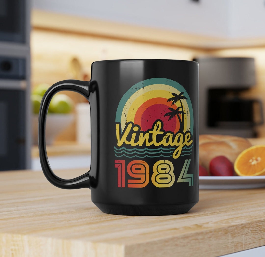 Vintage 1984 Mug, 40th Coffee Mug, 40 and Fabulous, 40th Birthday Mug ...