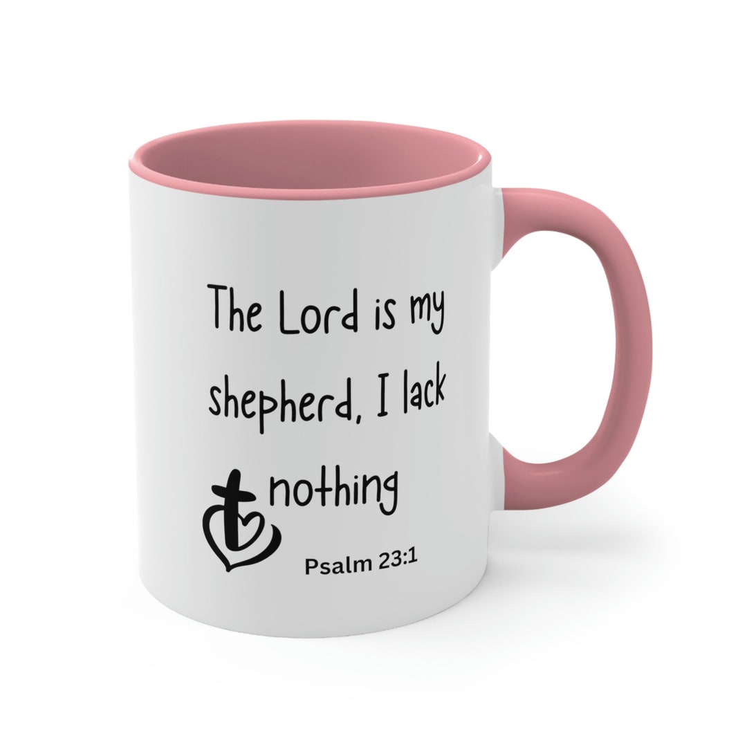 Christian Mug Bible Verse Mug Gift for Men, the Lord is My Shepherd ...