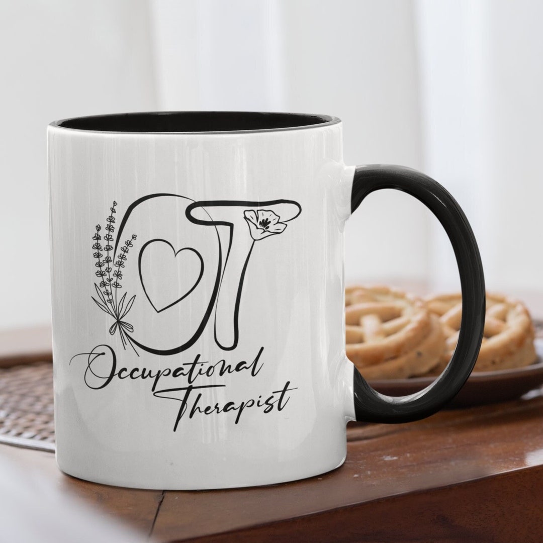 Occupational Therapy Mug, OT Gift, Floral Design - Etsy