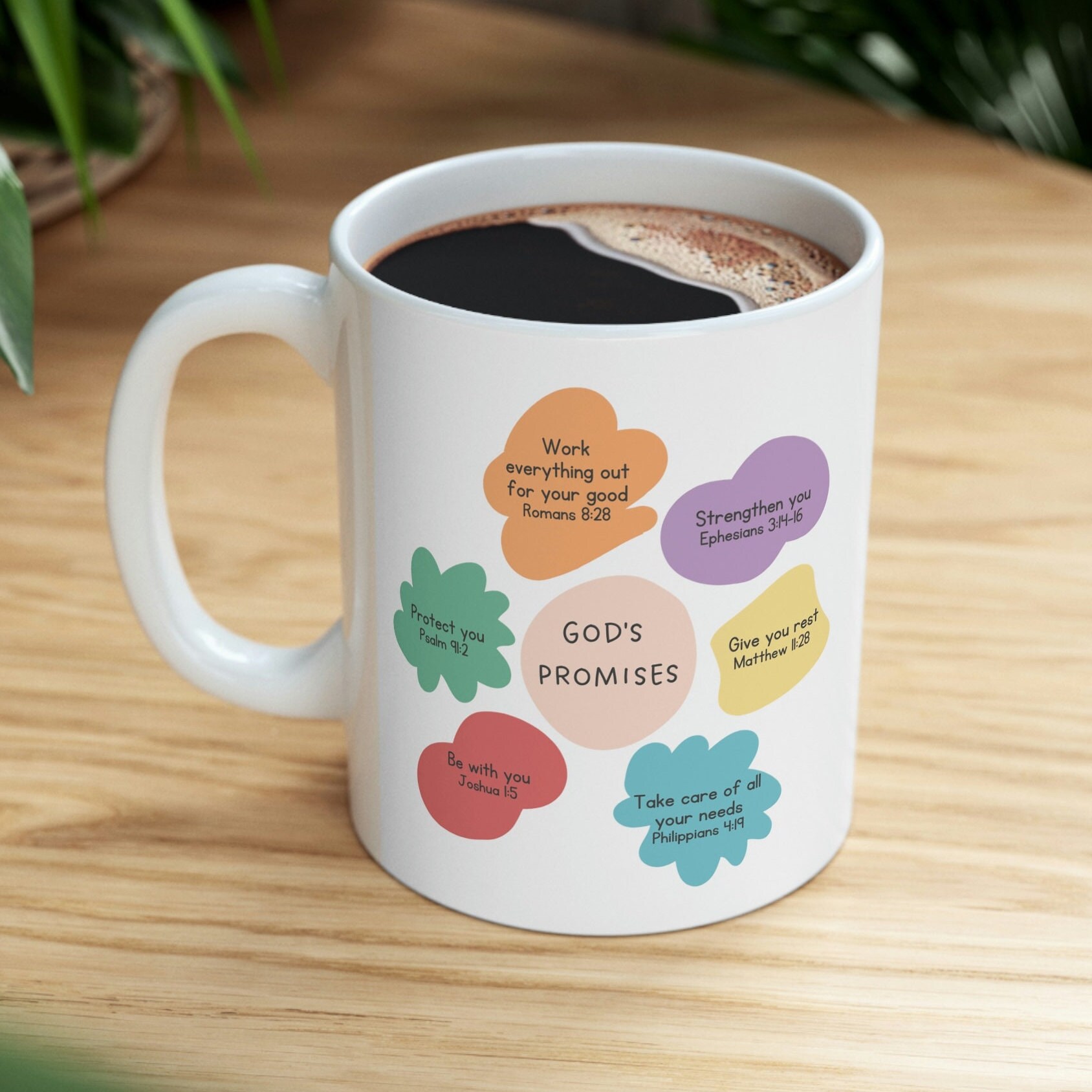 Gods Promises Mug, Bible Verse Mug, Scripture Mug, Jesus Coffee Mug ...