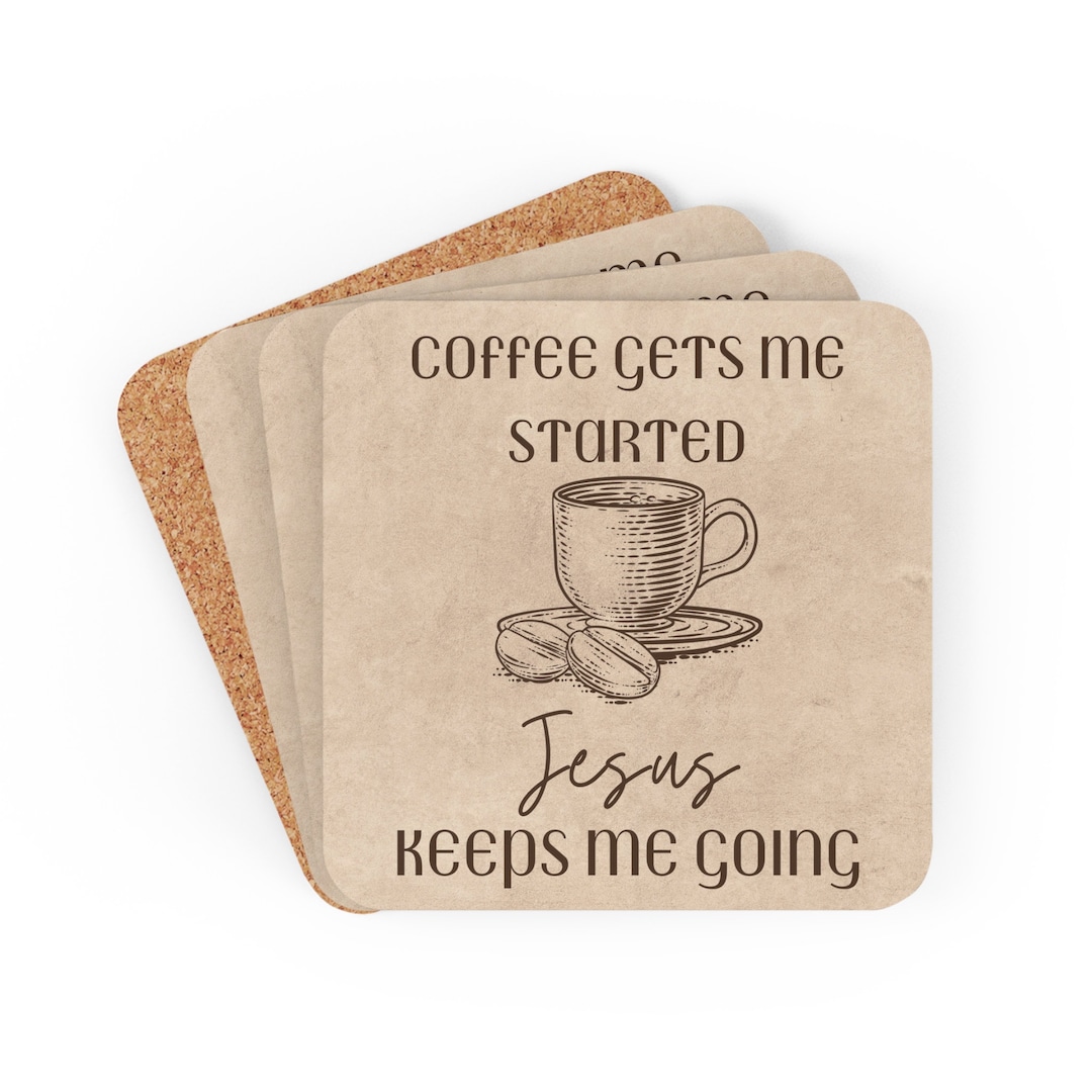 Christian Coaster Set, Coaster Set, Corkwood Coasters, Drink Coaster ...