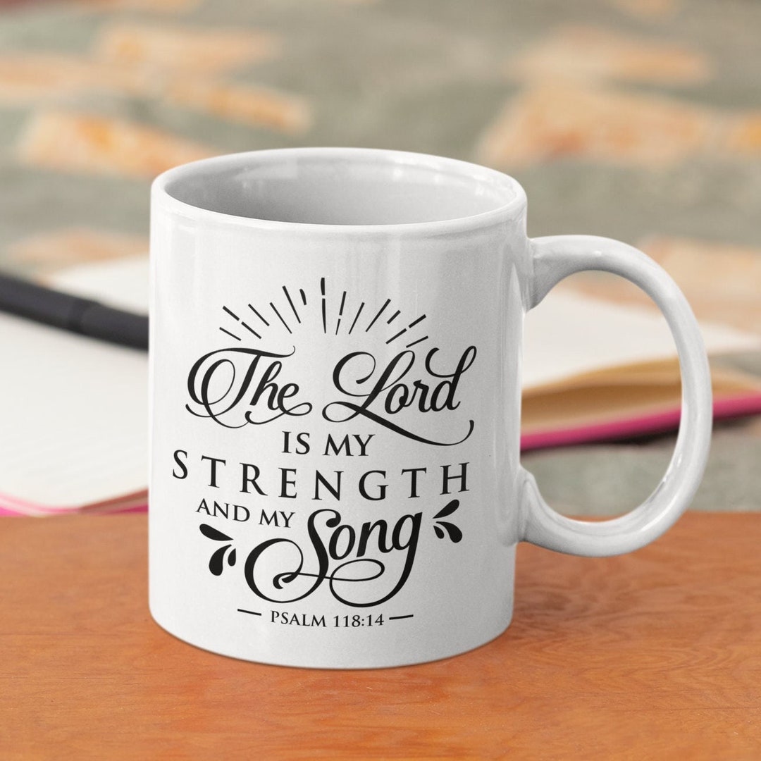 Christian Coffee Mug With Bible Verse Mug Gift for Friend Inspirational ...