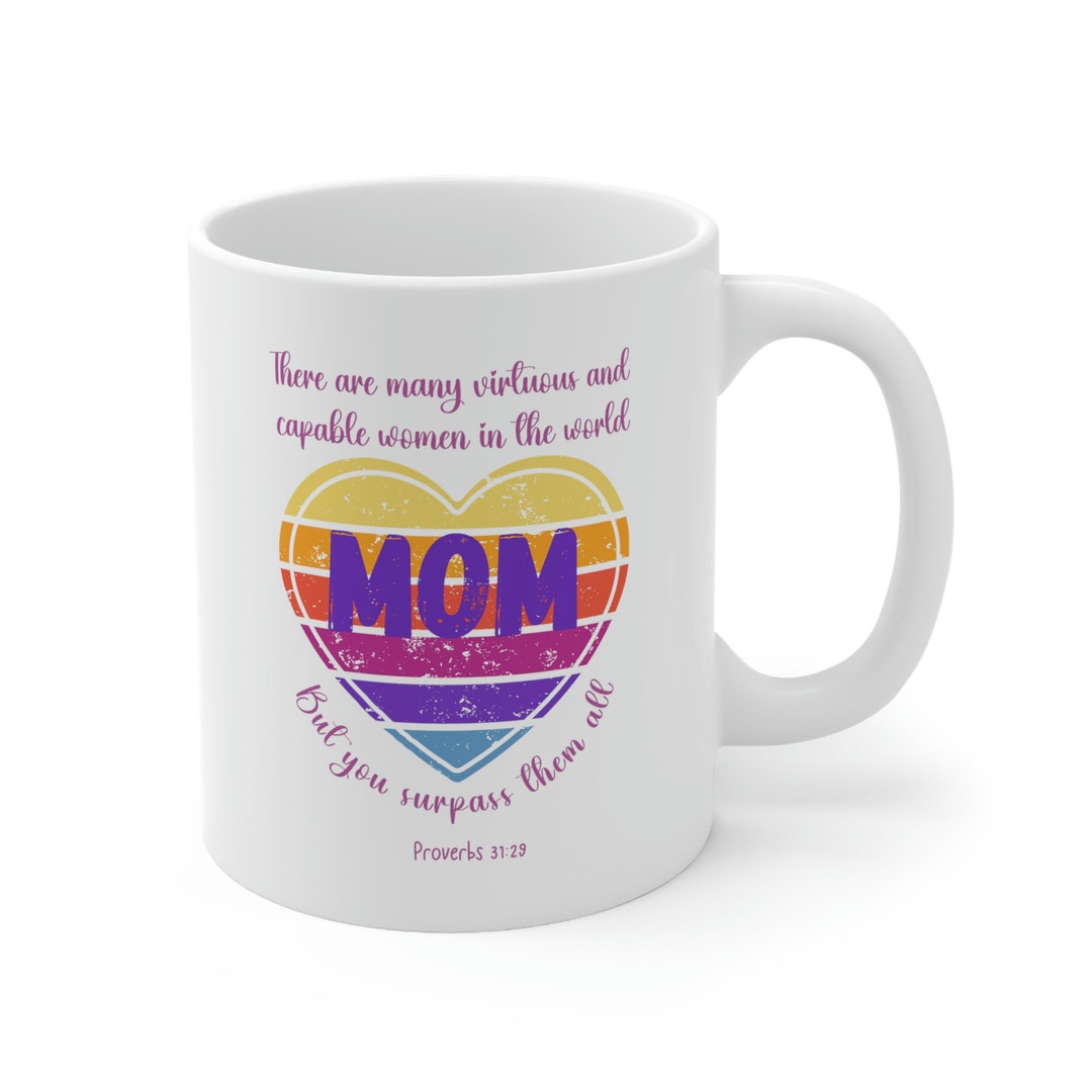 Christian Mom Mug, Proverbs 31 Woman, Christian Gifts for Mom, Bible ...