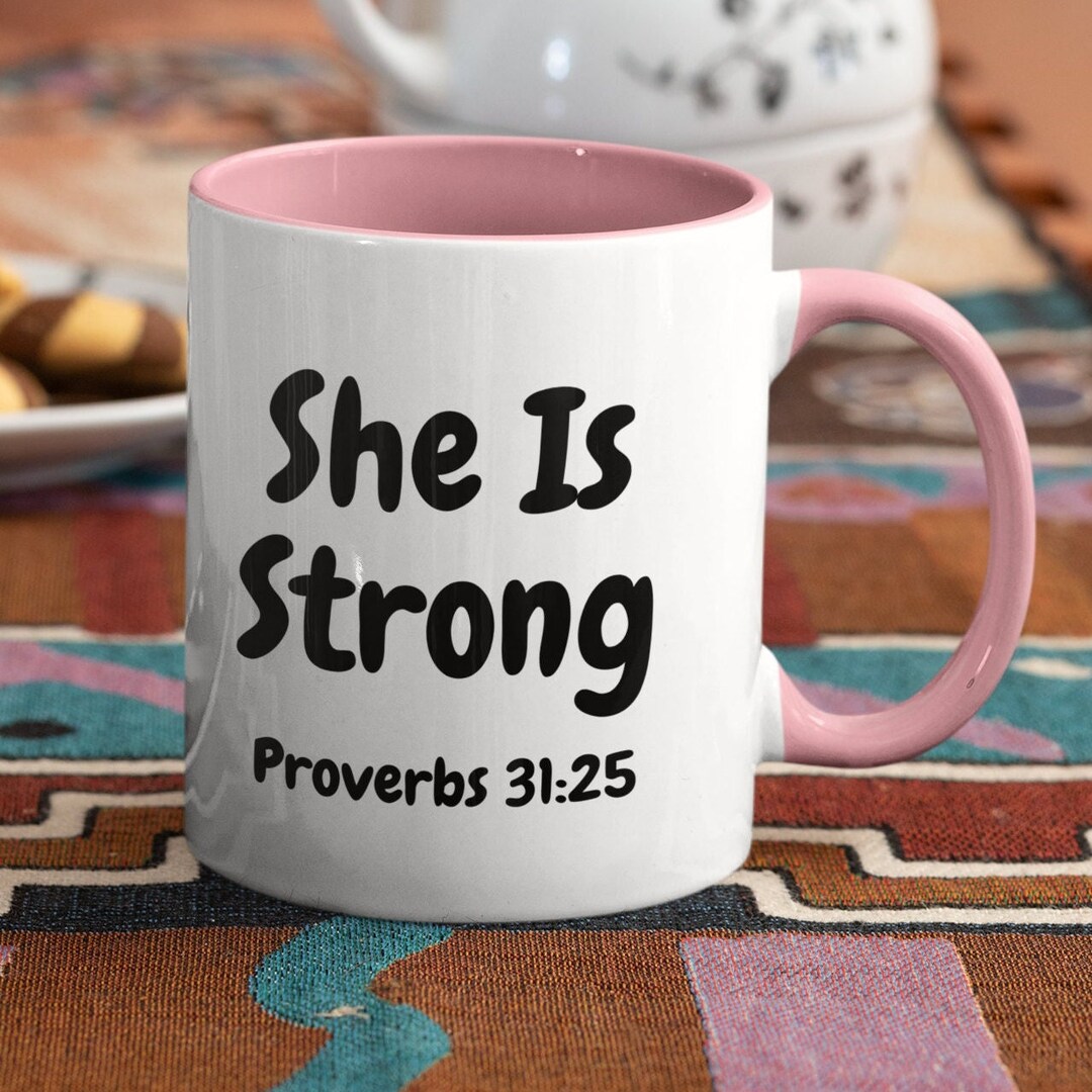 Christian Mugs, Bible Verse Mug, Religious Mug, Pastors Wife, Proverbs ...