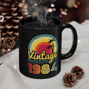 Vintage 1984 Mug, 40th Coffee Mug, 40 and Fabulous, 40th Birthday Mug ...