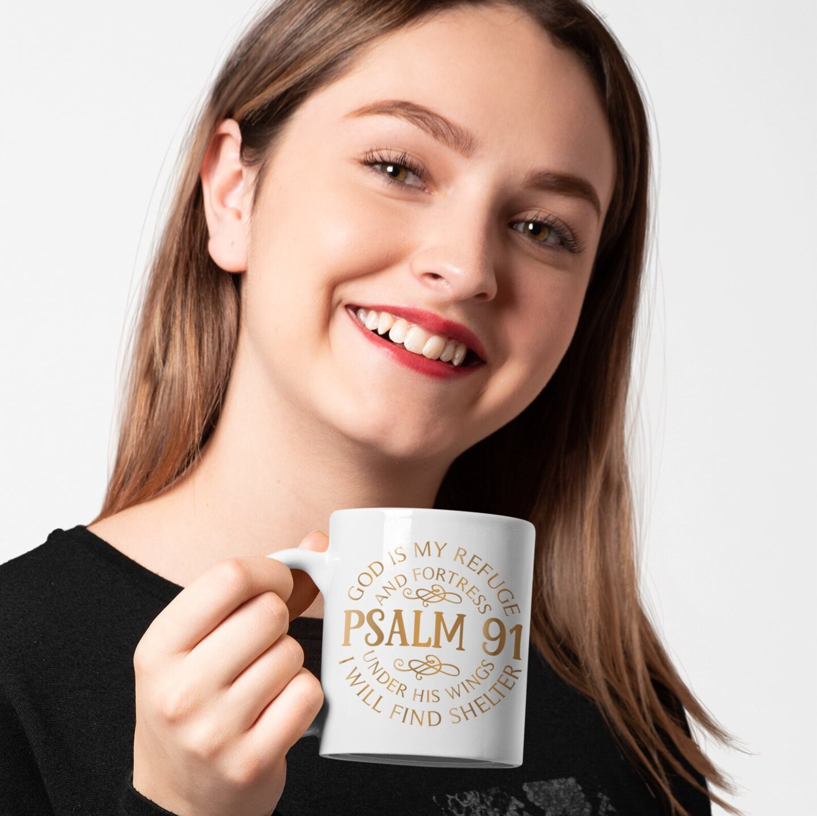 PSALM 91 MUG, Christian Coffee Mug, God is My Refuge, Scripture Mug ...