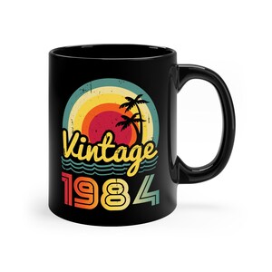 Vintage 1984 Mug, 40th Coffee Mug, 40 and Fabulous, 40th Birthday Mug ...