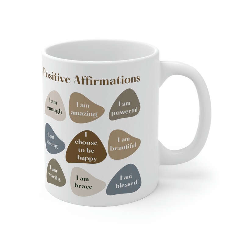 Positive Affirmations Mug, Daily Affirmations, Mental Health Gifts ...
