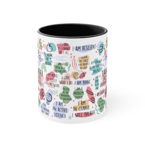 Teacher Daily Affirmations Mug, First Grade Teacher Mug, Thankyou ...