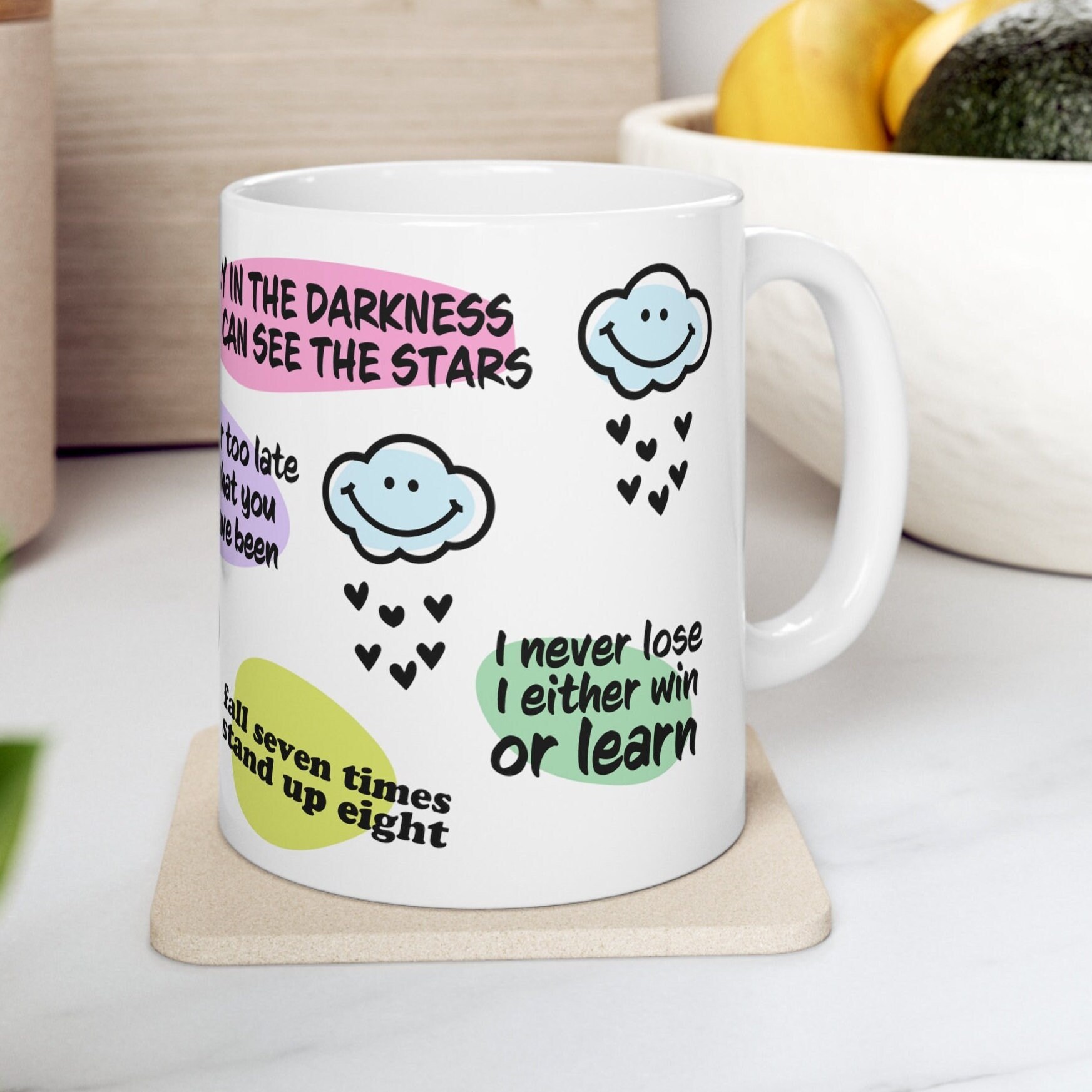 Daily Affirmations Mug, Daily Reminder Mug, Affirmation Cup, Self Love ...