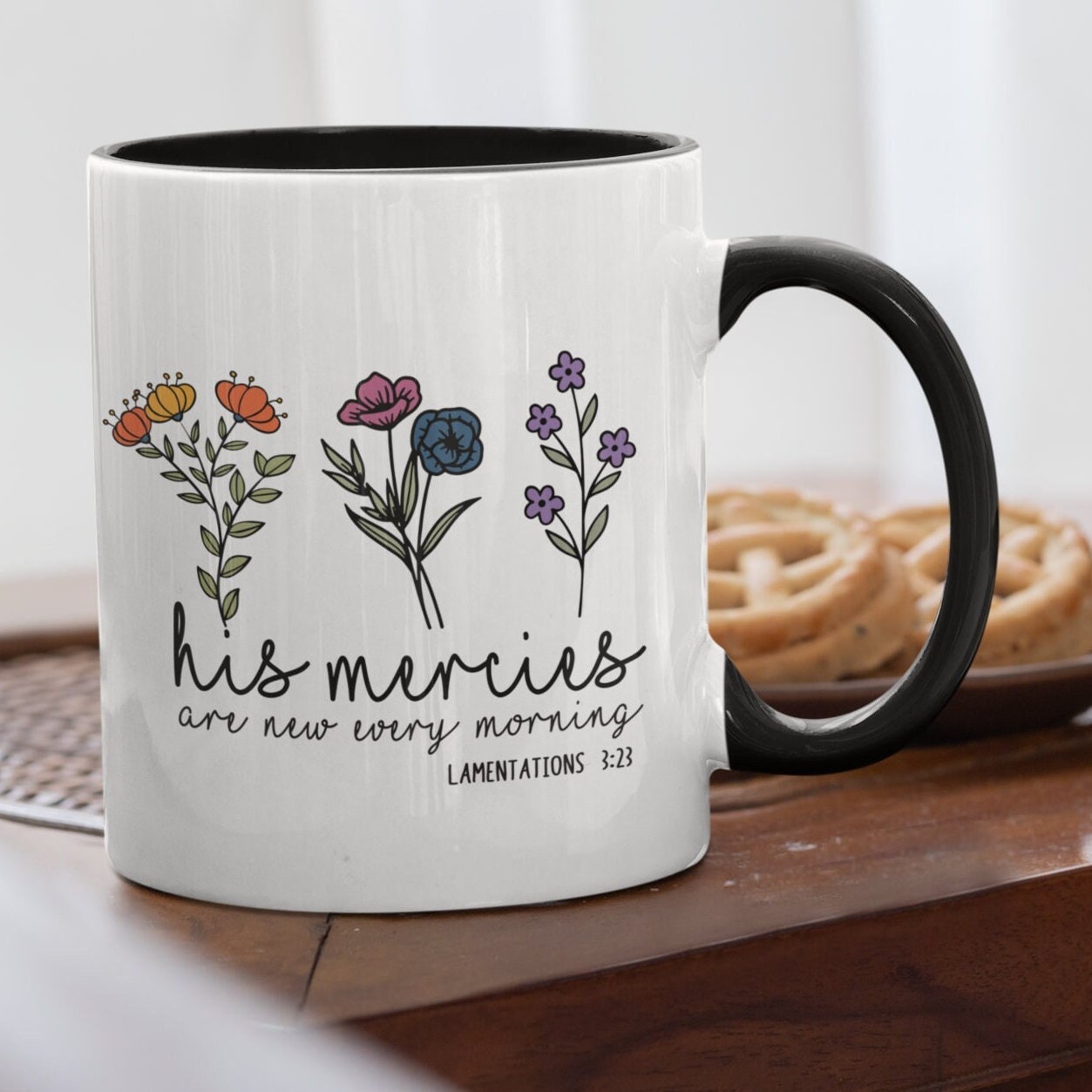 His Mercies Are New Every Morning Mug, Scripture Mug, Bible Verse Mug ...