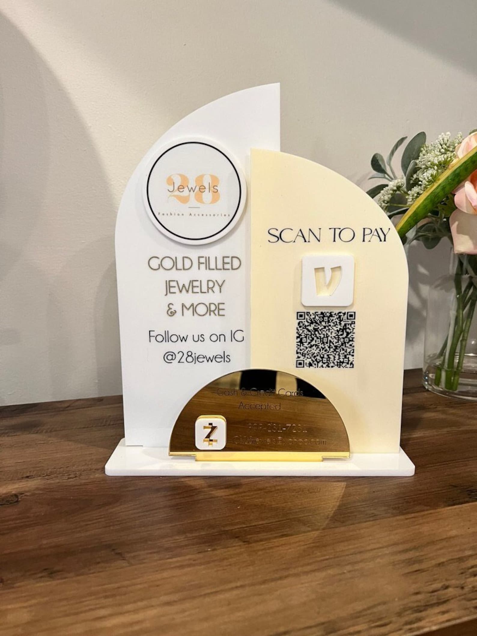 Logo With Scan to Pay QR Code Sign Laser Cut File| Sign SVG| Glowforge ...