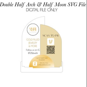 Logo With Scan to Pay QR Code Sign Laser Cut File| Sign SVG| Glowforge ...