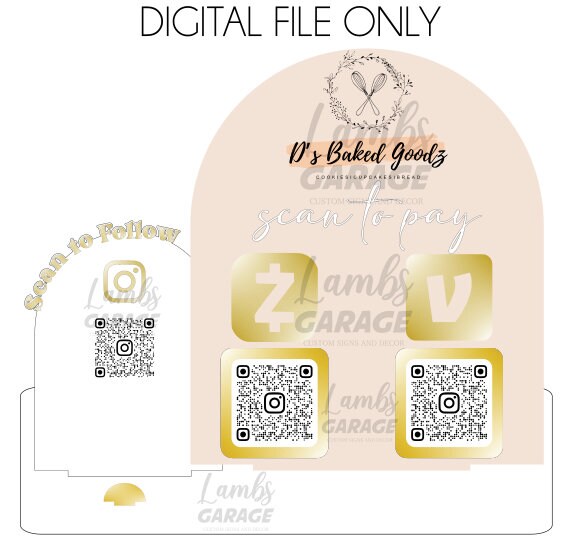 Scan to Pay QR Code Sign Laser Cut File| Sign SVG| Glowforge File| Scan ...