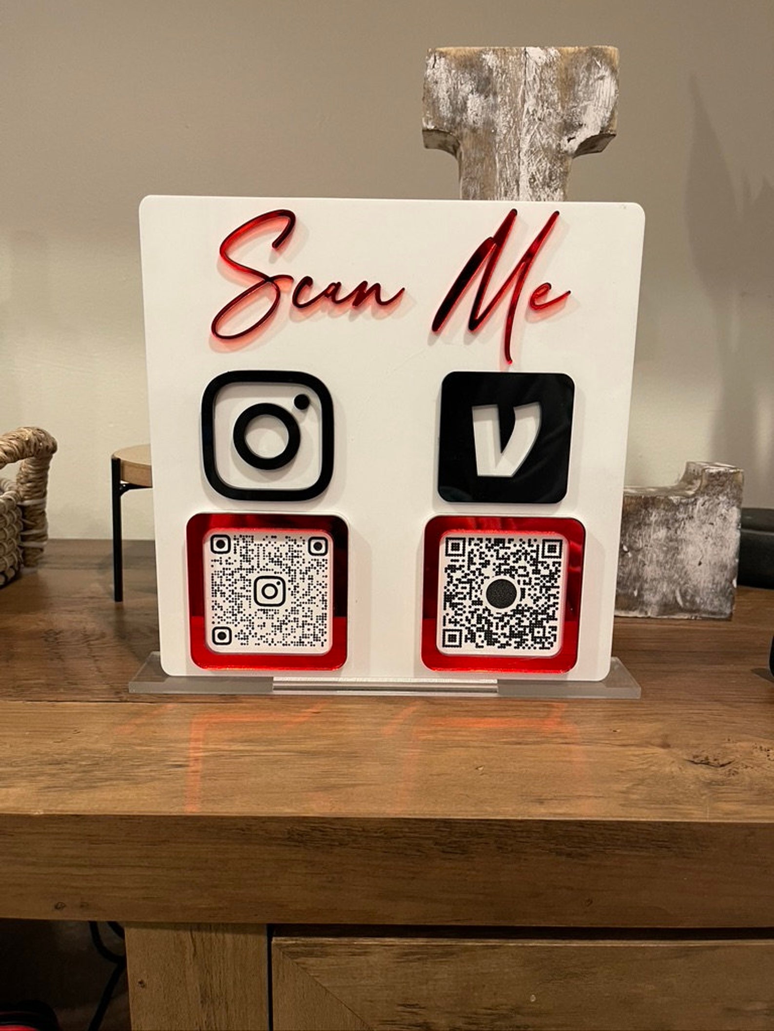 Scan Me QR Code Sign Laser Cut File | QR Code Sign SVG | Glowforge File ...