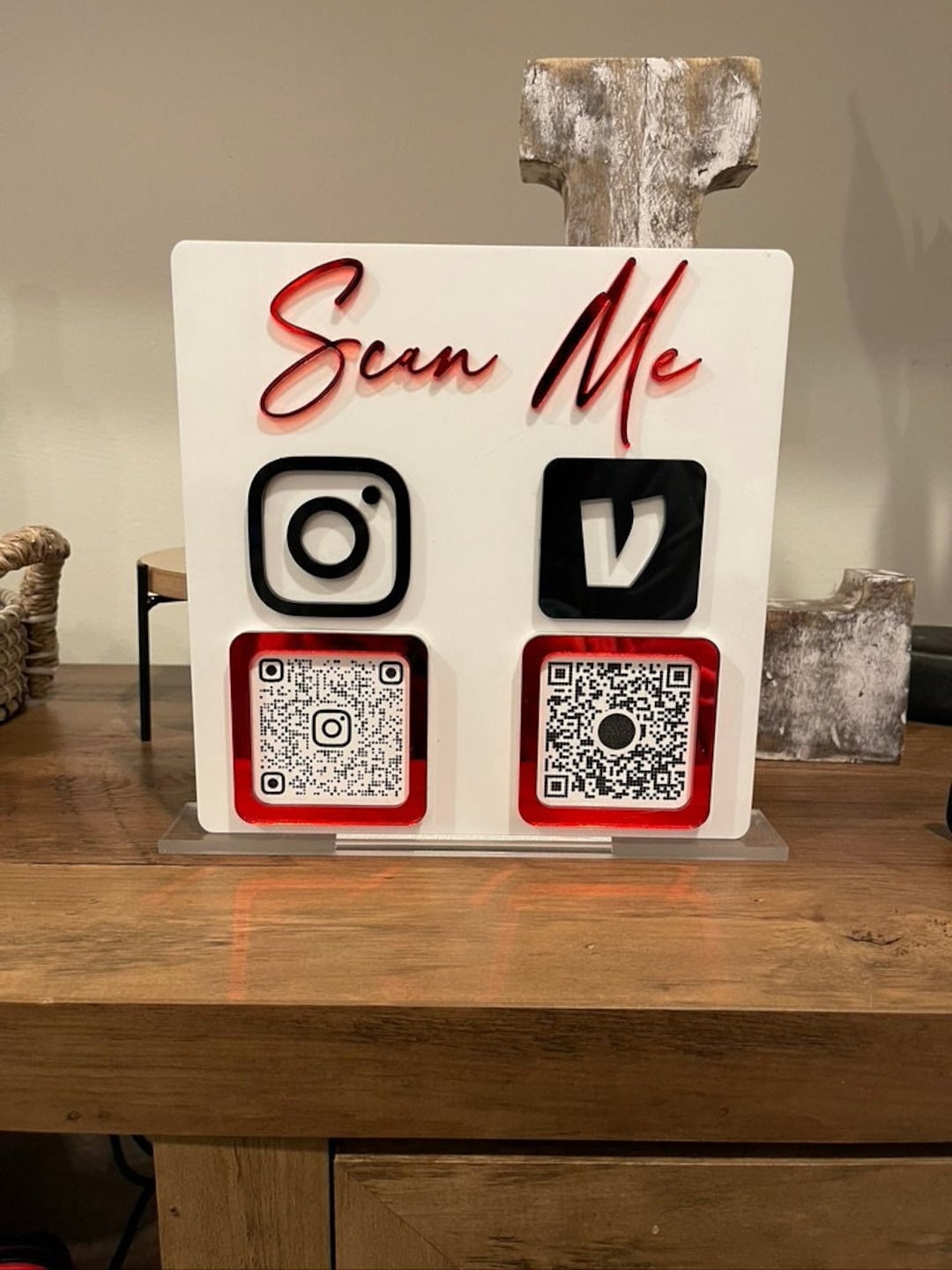 QR Code Sign Laser Cut File, Scan Me, QR Code Sign SVG, Glowforge File ...