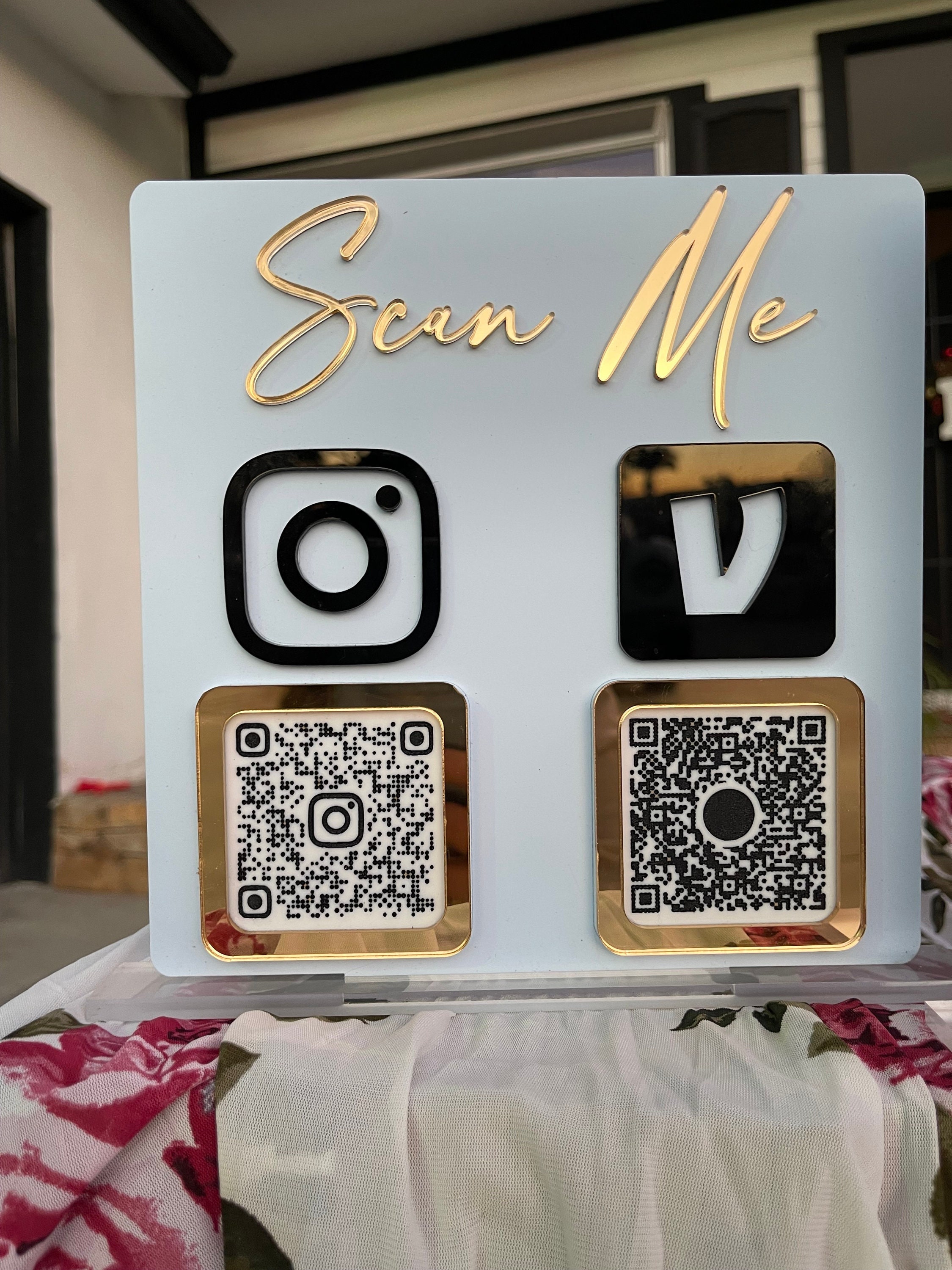 QR Code Sign Laser Cut File, Scan Me, QR Code Sign SVG, Glowforge File ...