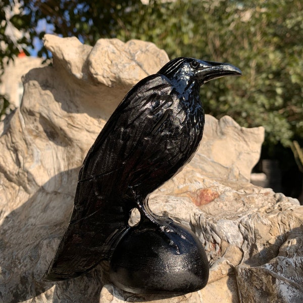 Raven Sculpture - Etsy